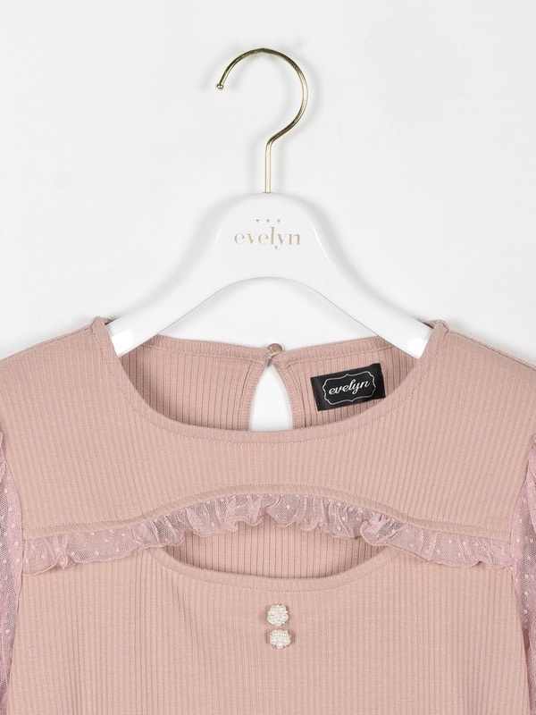 ドット袖リブTP｜evelyn（エブリン）公式通販サイト